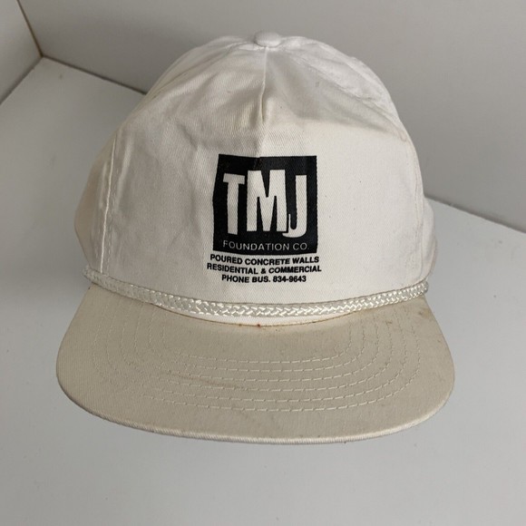 Vintage | Accessories | Vintage Tmj Foundation Concrete White Rope ...